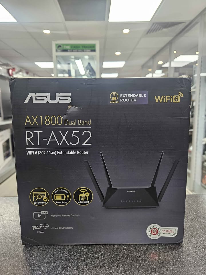 Pre-owned ASUS RT-AX52 (AX1800) Dual Band WiF - Own4Less